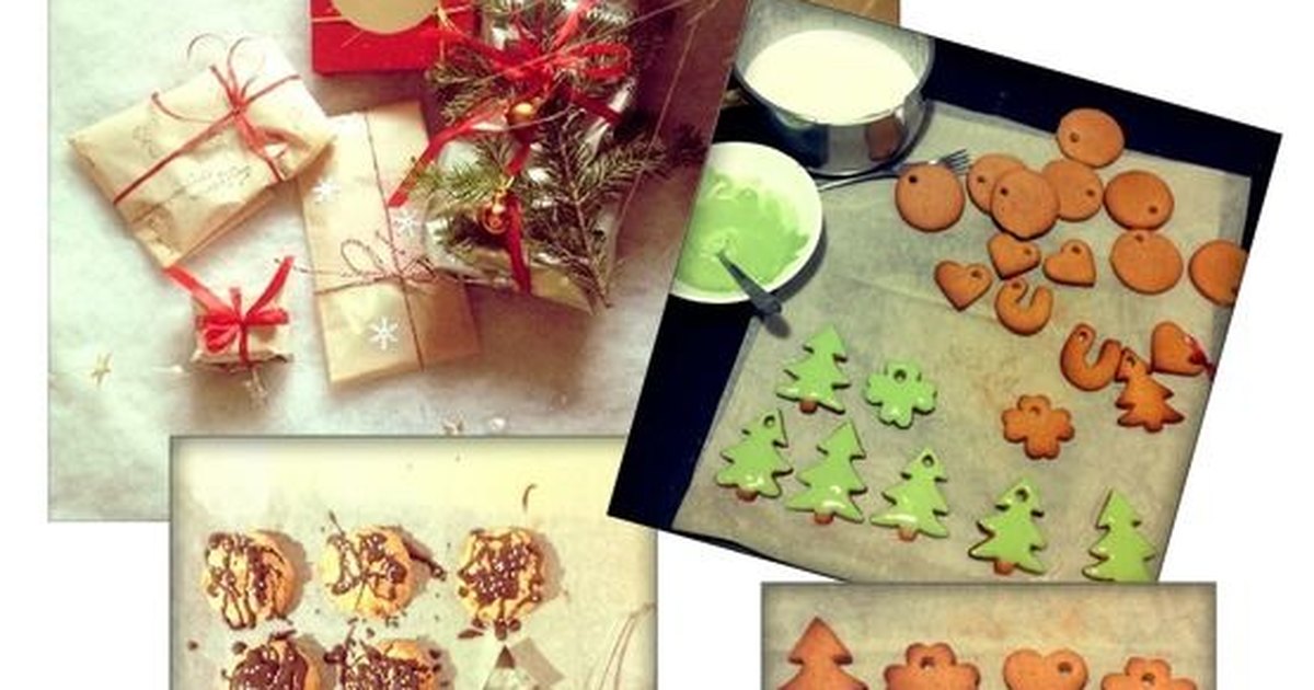 Вкусные новогодние имбирные печеньки